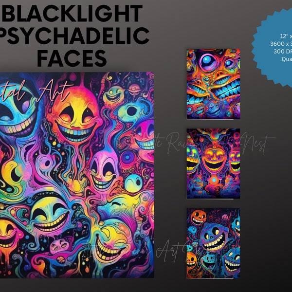 Fluorescent Blacklight Posters - Etsy