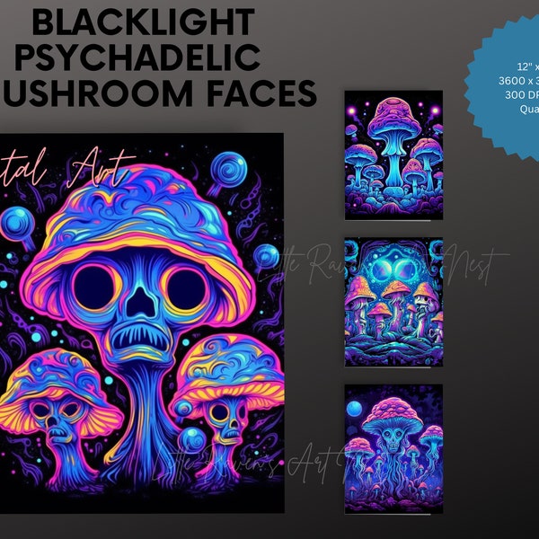 Fluorescent Blacklight Posters - Etsy