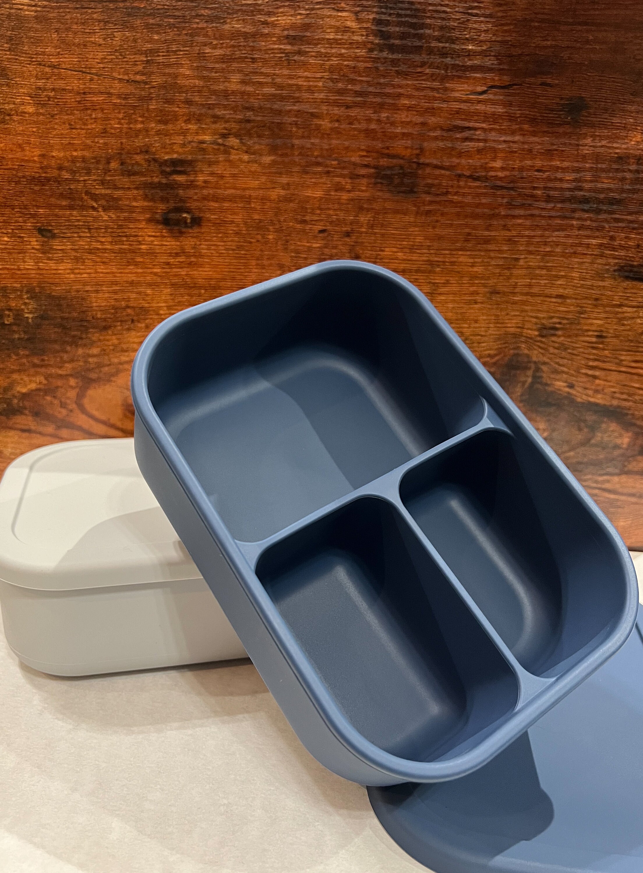 Custom Silicone Three Compartment Lunch Box, Personalized Bento Box ...