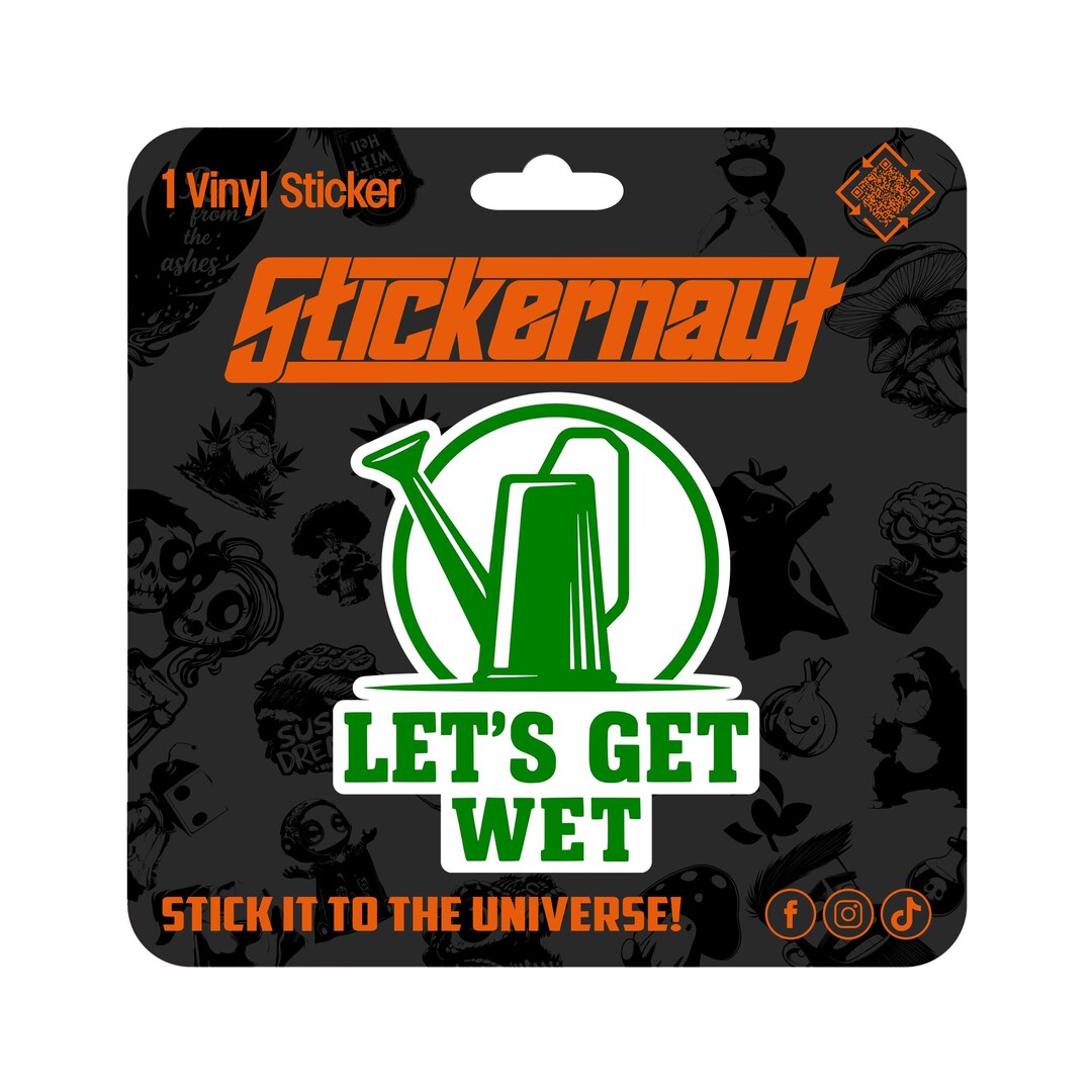 Waterproof Vinyl Sticker | Let's Get Wet | - Laptop Decal, Tumbler ...