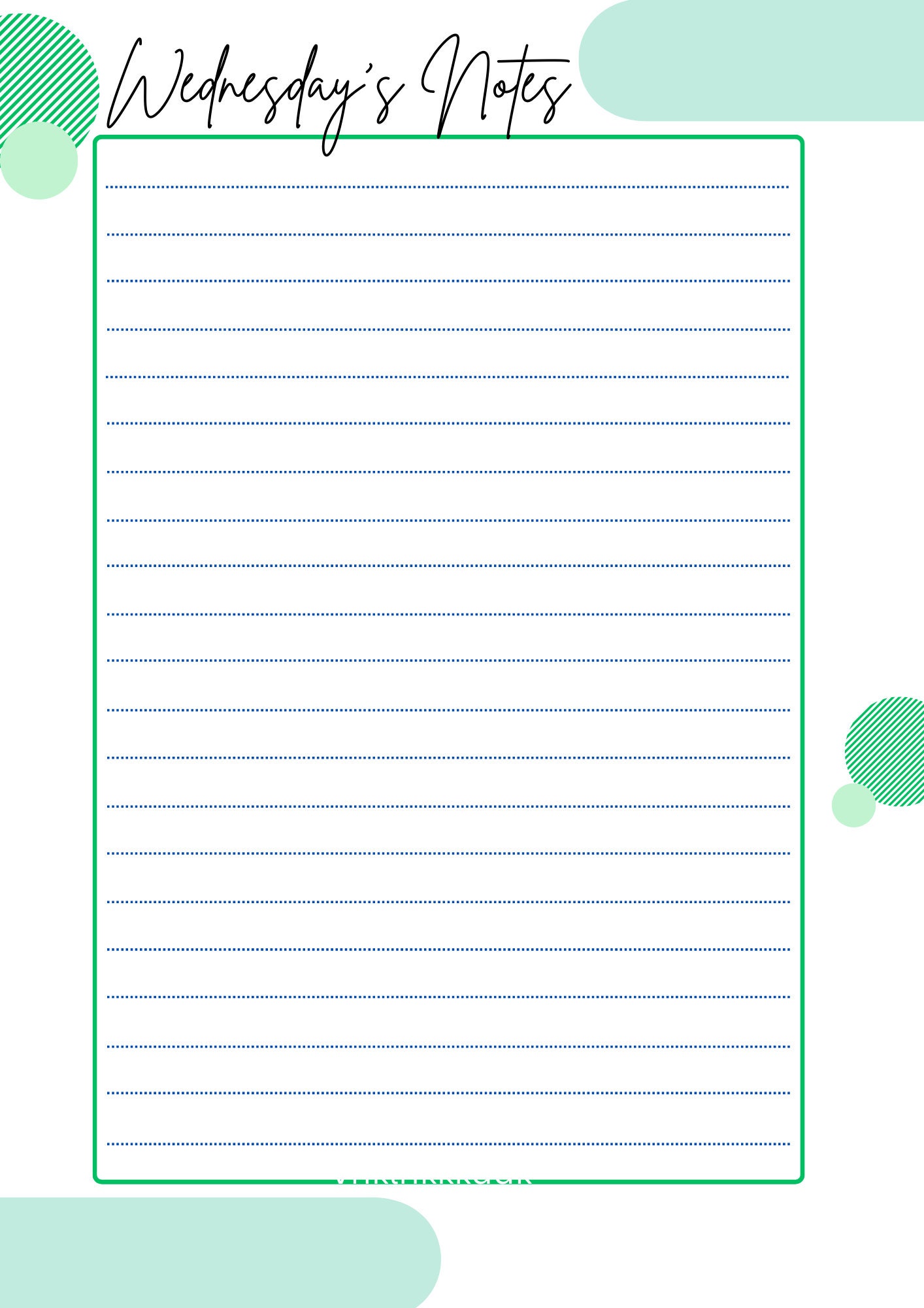 Digital Daily Planner Monday to Sunday - Colourful Your Week in Review ...