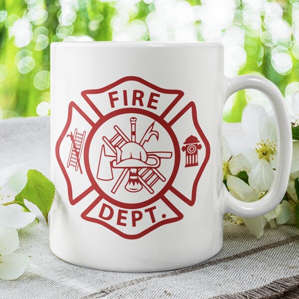 Fire Department Mug - Etsy