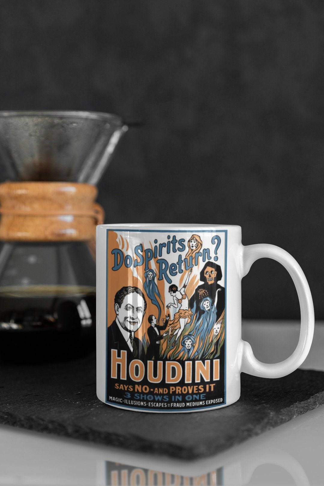 Houdini Do Spirits Return? Mug | Coffee Mug, Handmade Mug, Mothers Day ...
