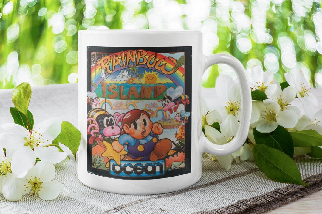 Retro Rainbow Island Mug | Atari ST Cover Art | Classic Gaming ...