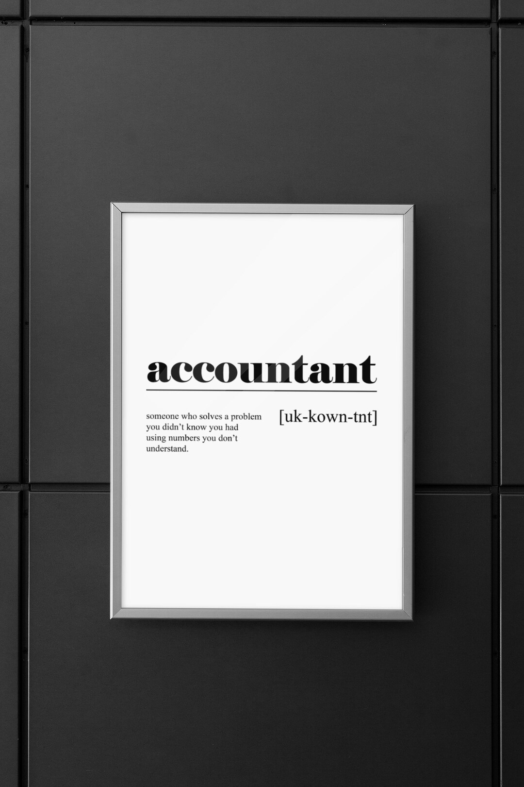 Funny Accountant Definition Print – Humorous Wall Art for Kitchen ...