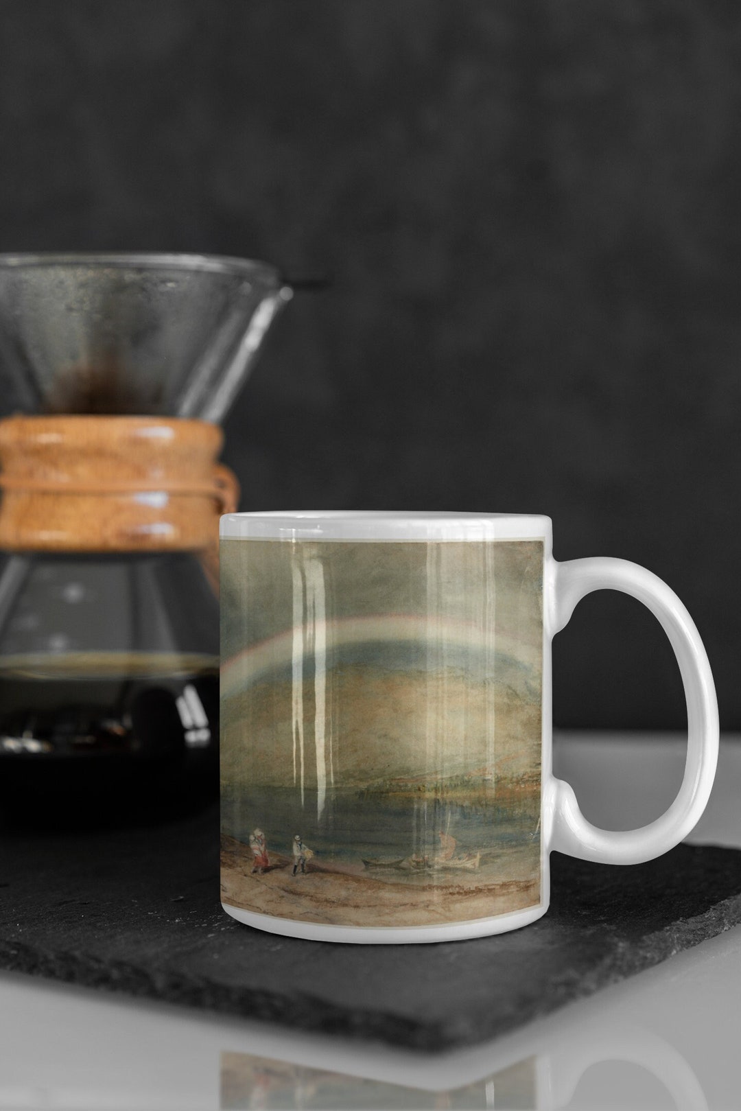 The Rainbow by J. M. W. Turner (1826) | Coffee Mug, Handmade Mug ...