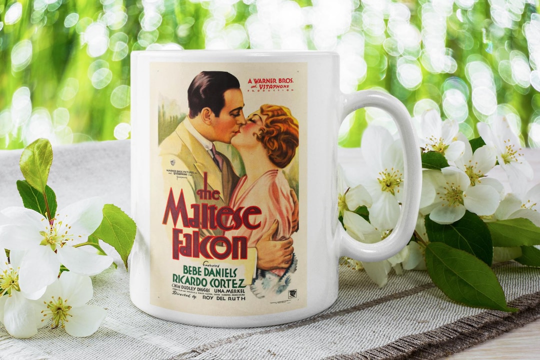 New "the Maltese Falcon" Movie Mug – Classic Film Noir, Humphrey Bogart ...