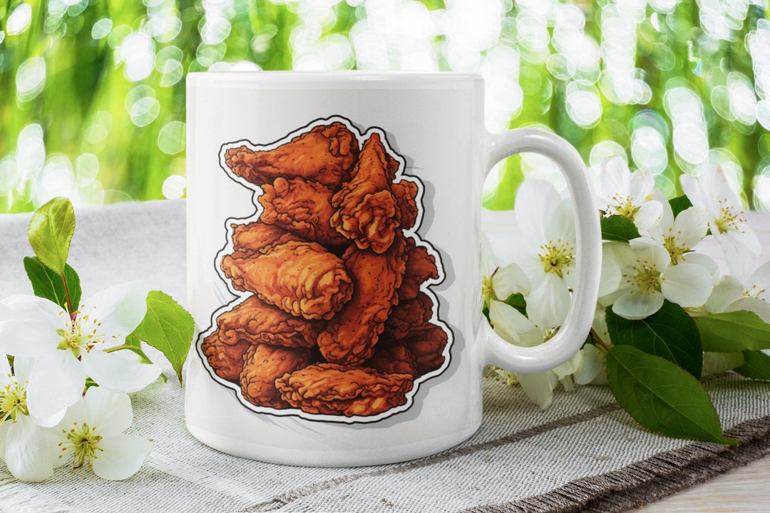 Fried Chicken, Chicken Mug, KFC Mug, Finger Lickin' Good - Etsy