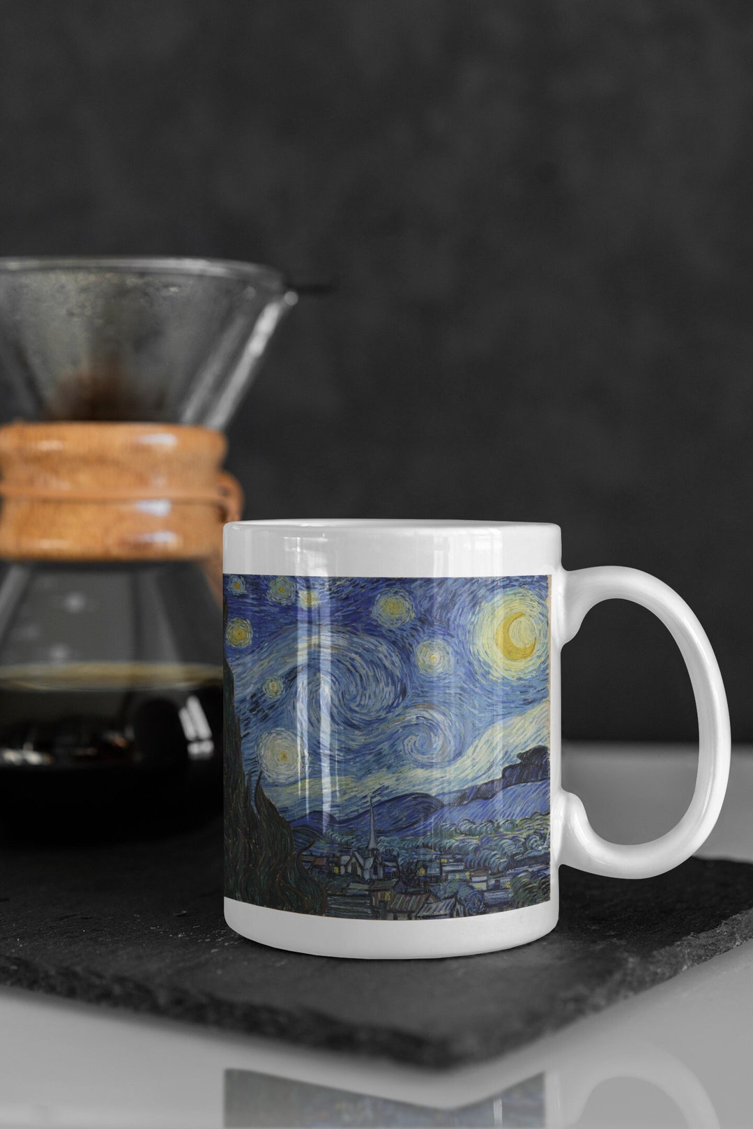 Starry Night Vincent Van Gogh | Coffee Mug, Handmade Mug, Custom Mug ...