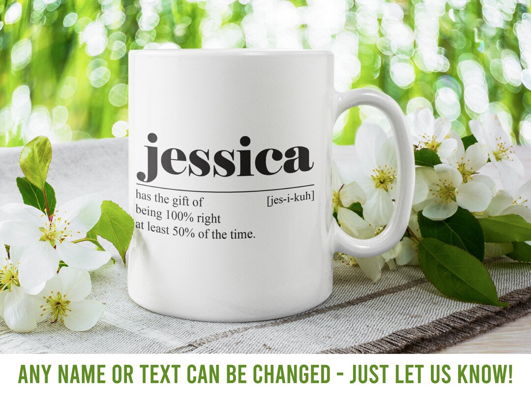 PERSONALISED Jessica Mug, Jessica Gift, Jessica Present, Jessica ...