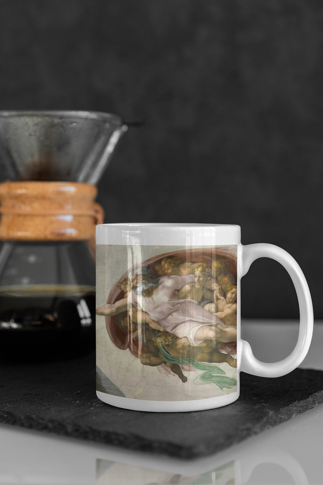 Creation of Adam Mug – 11oz (330ml) Michelangelo Art Coffee Cup ...