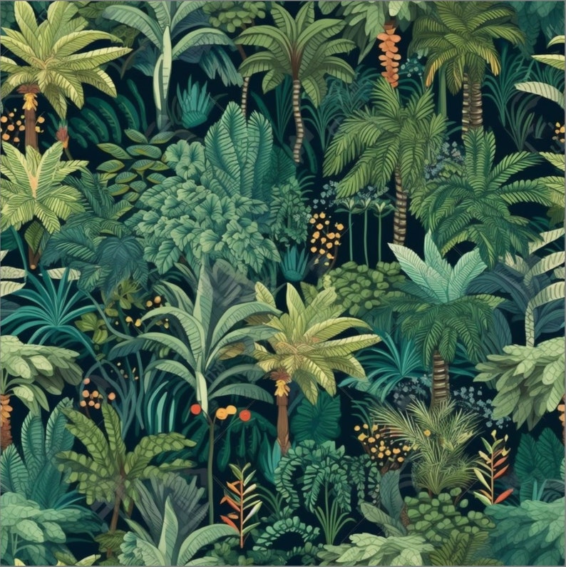 Jungle Seamless Digital Prints - Etsy
