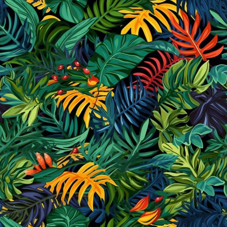 Jungle Seamless Digital Prints - Etsy