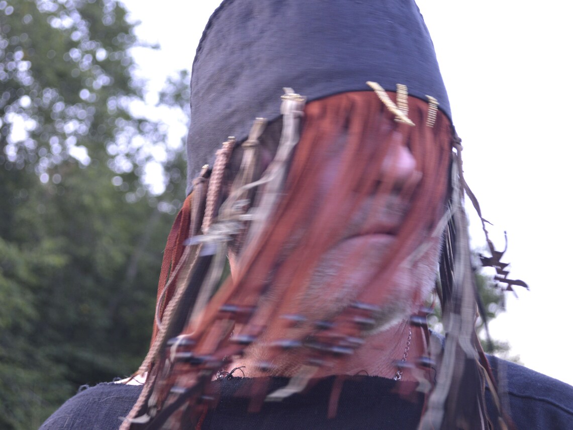 A Simple Shamanic Mask With a Fringe for the Ritual. TO ORDER! - Etsy