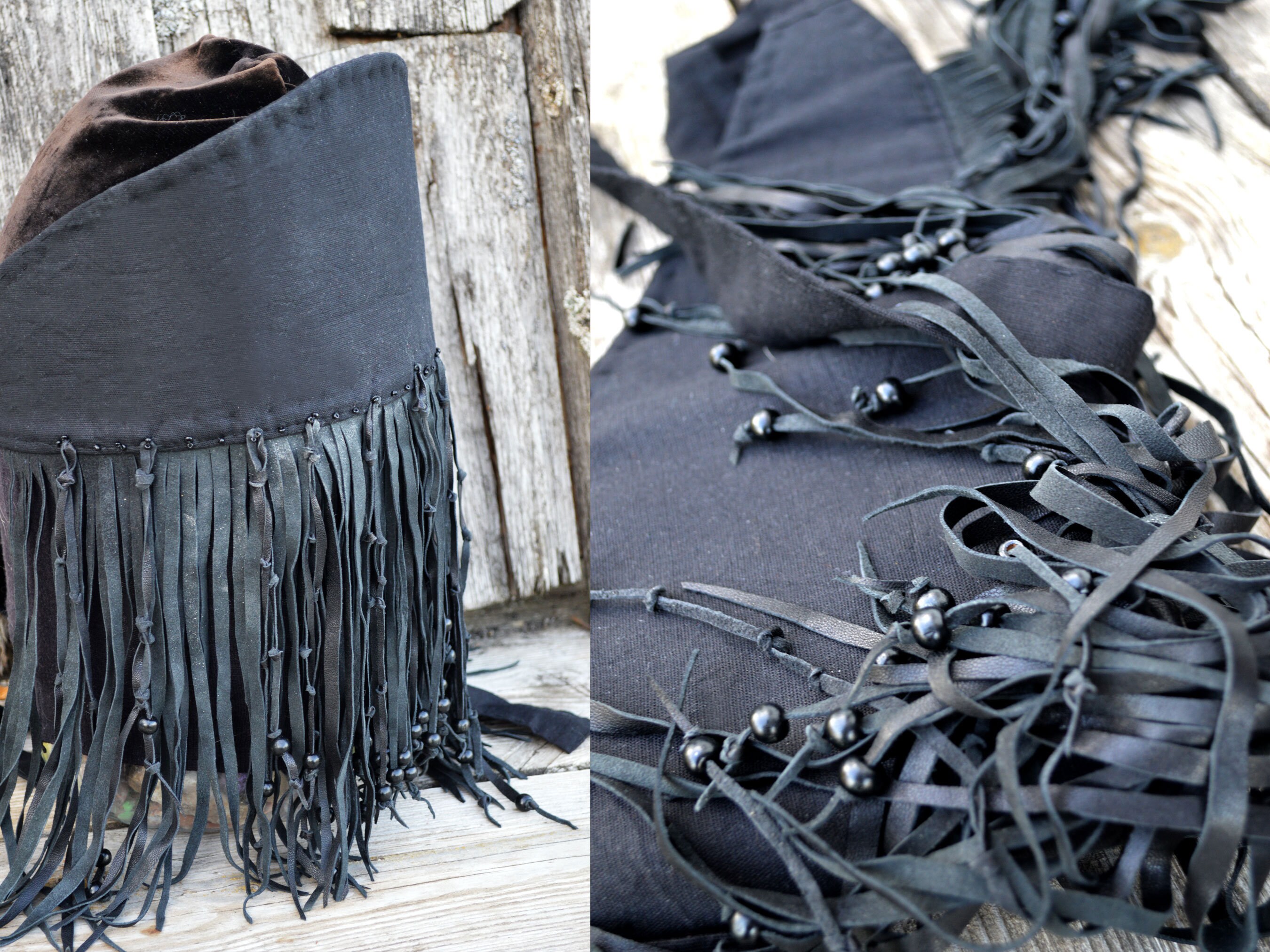 A Simple Black Shamanic Mask With a Fringe for the Ritual. TO ORDER! - Etsy