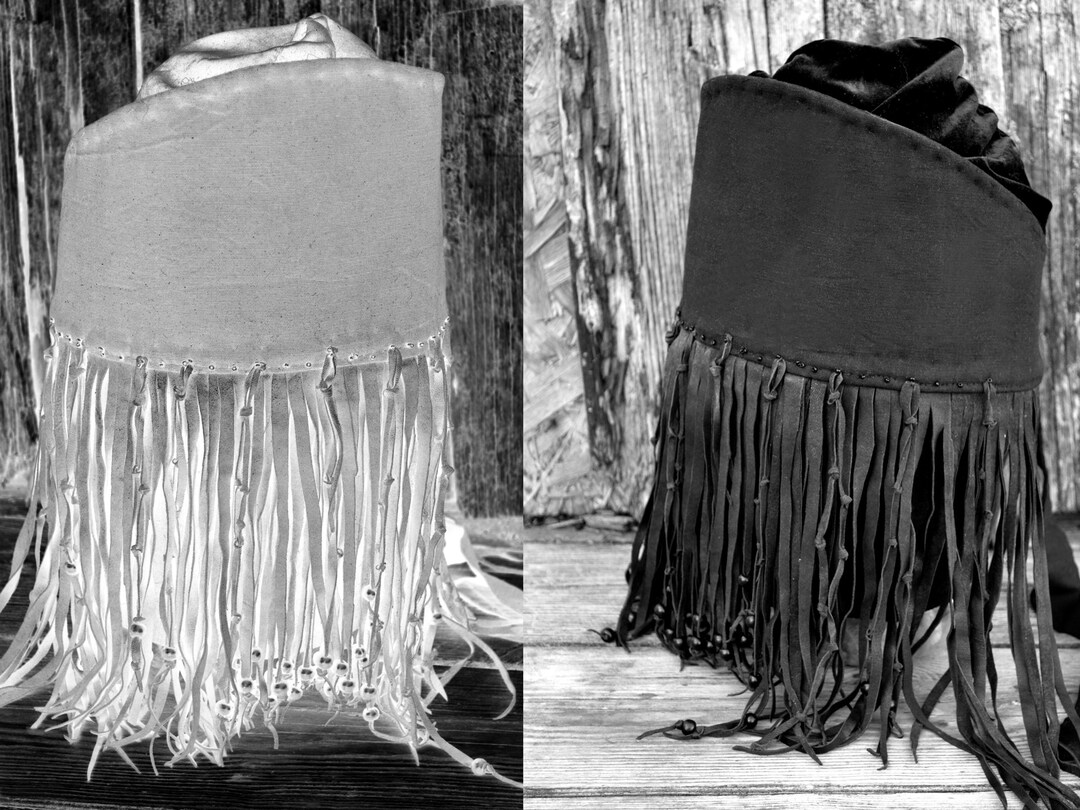 A Simple Black Shamanic Mask With a Fringe for the Ritual. TO ORDER - Etsy