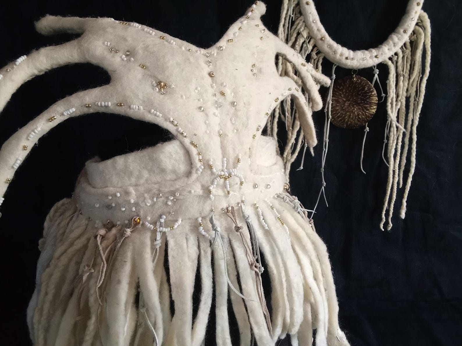 Shamanic Set Tools for Ceremony: Shaman Headdress, Statement Necklace ...