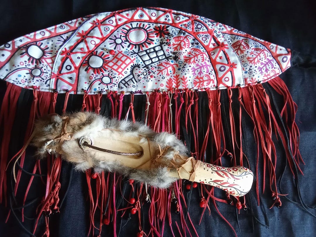 Shamanic Set Tools for Ceremony: Shaman Mask , Drum Beater . TO ORDER ...