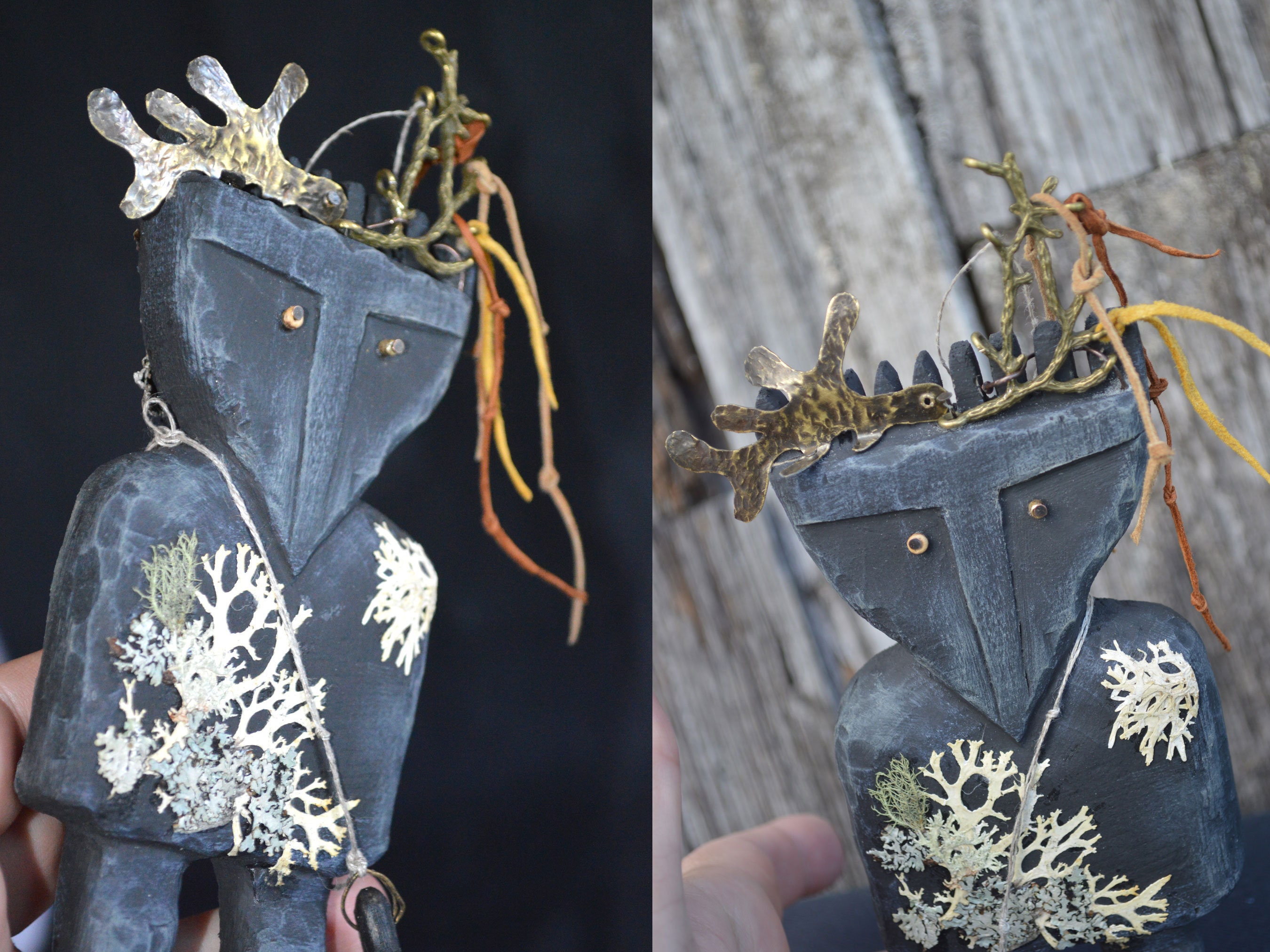 Protection Amulet Totem Wooden Figure. Image of the Main - Etsy