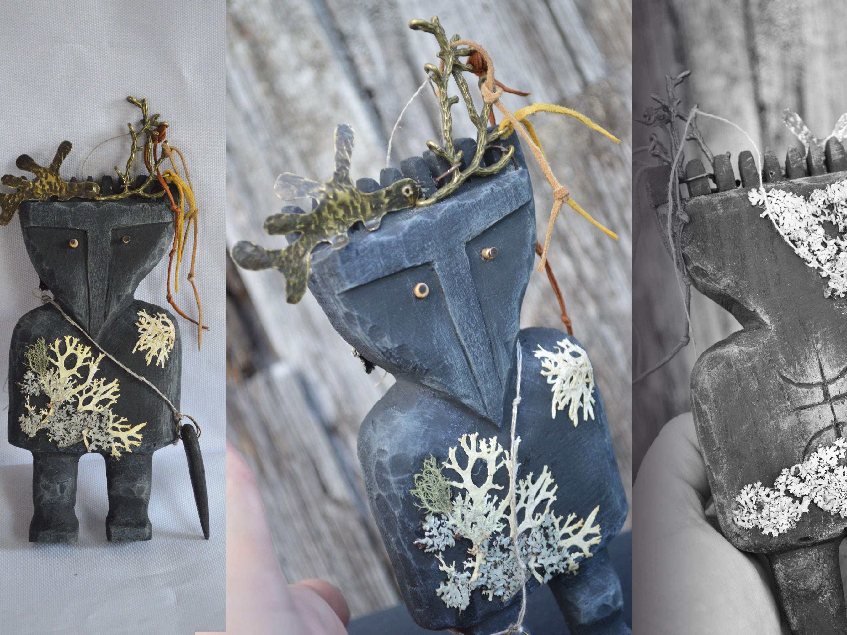 Protection Amulet Totem Wooden Figure. Image of the Main - Etsy