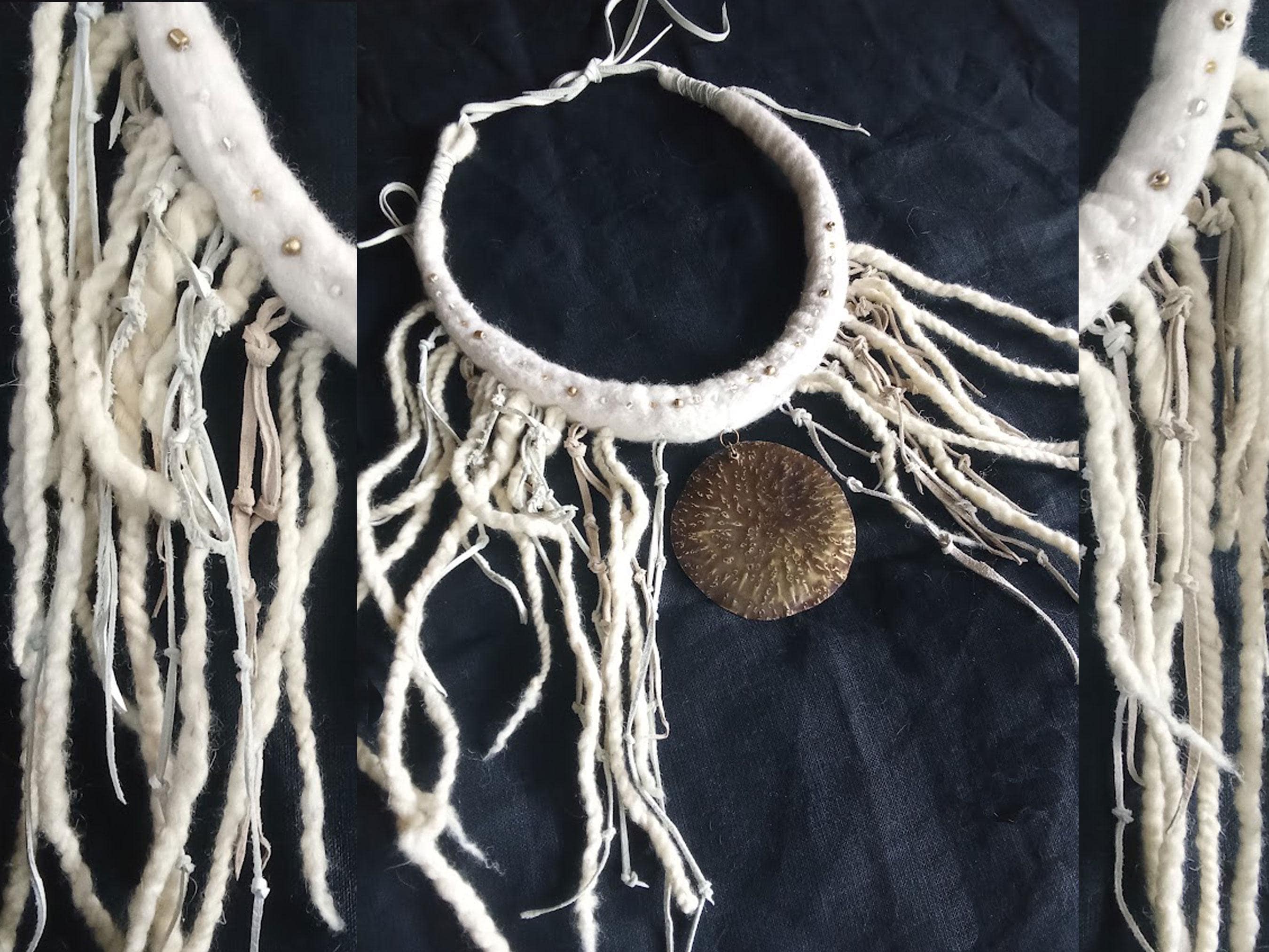 Shamanic Set Tools for Ceremony: Shaman Headdress, Statement Necklace ...