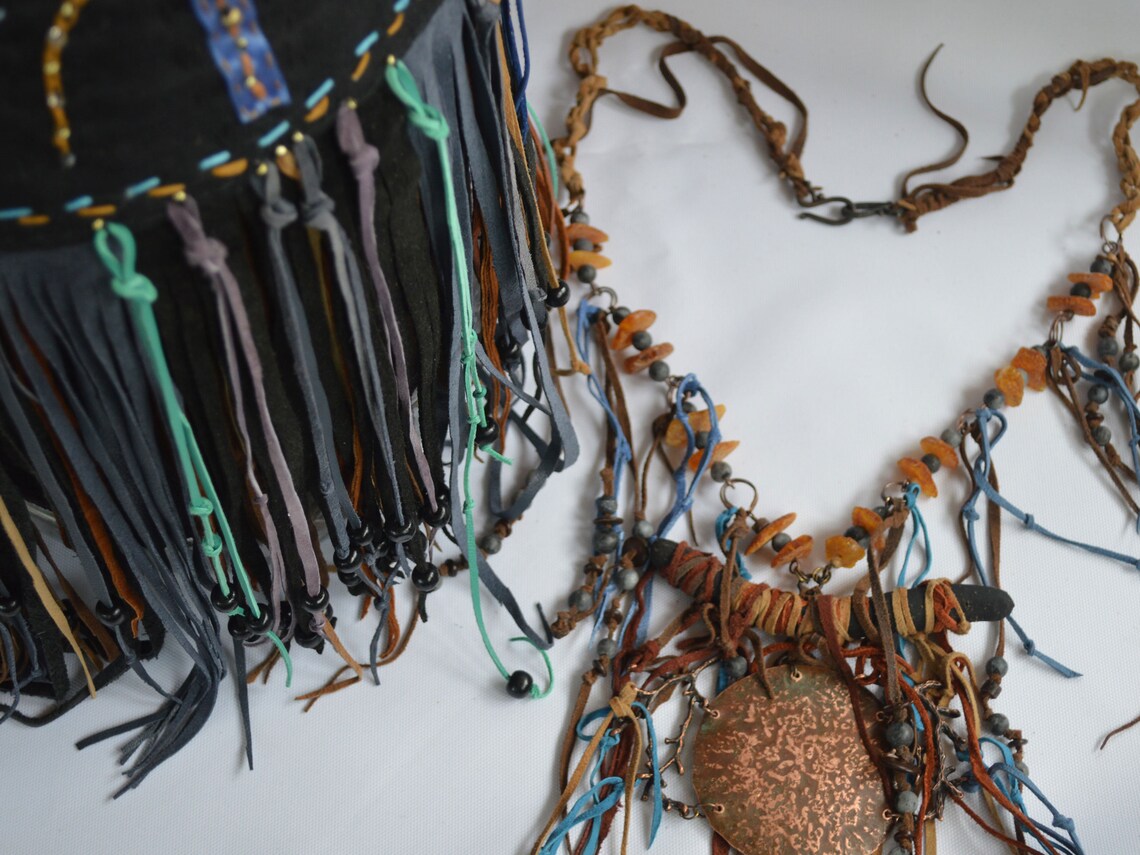 Statement Necklace With the Strongest Shamanistic Protection Amulet ...