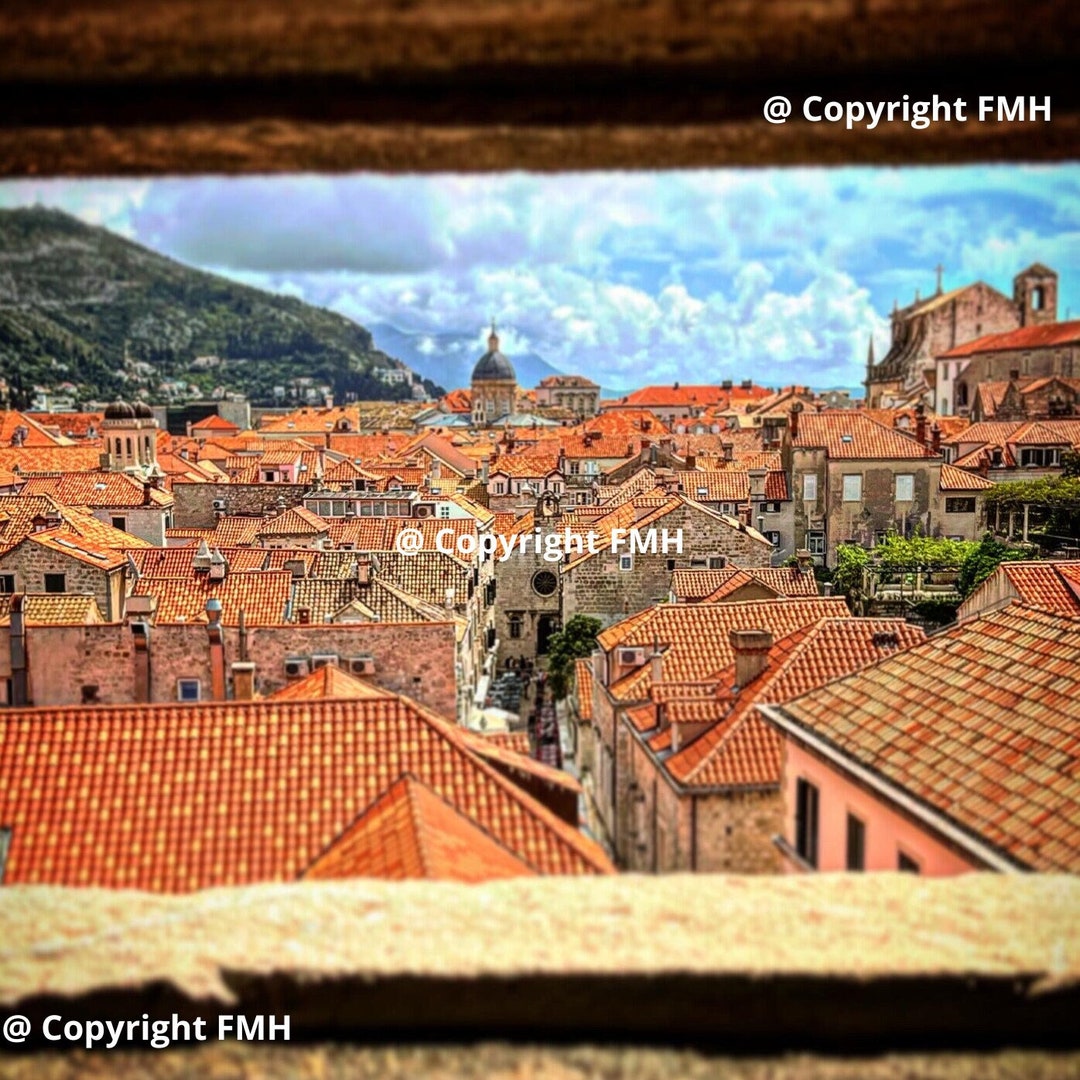 Vibrant Colors of Dubrovnik: Discovering the City's Rooftop Charm - Etsy