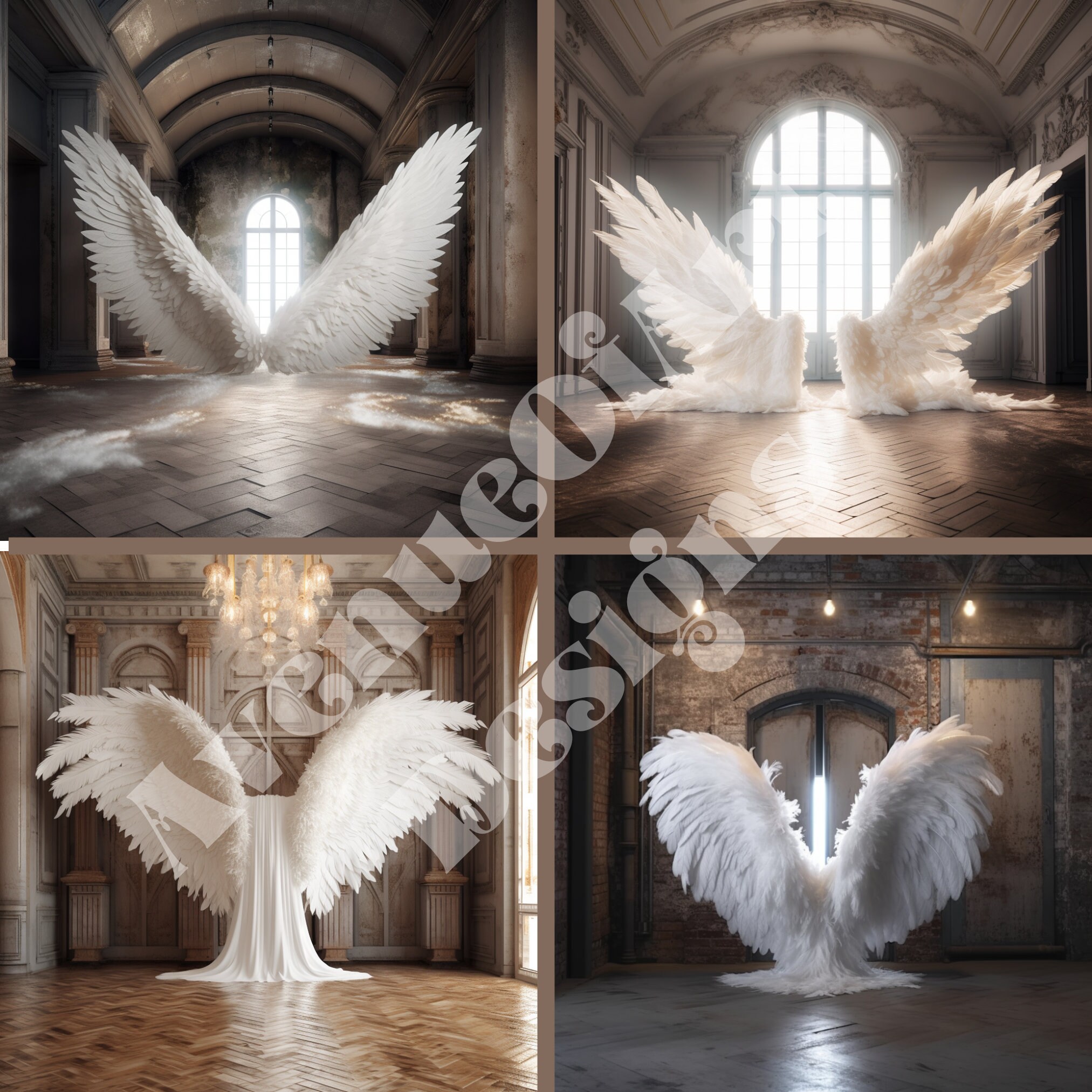 21 Digital Backdrops, Angel Wings Digital Backgrounds, Maternity ...