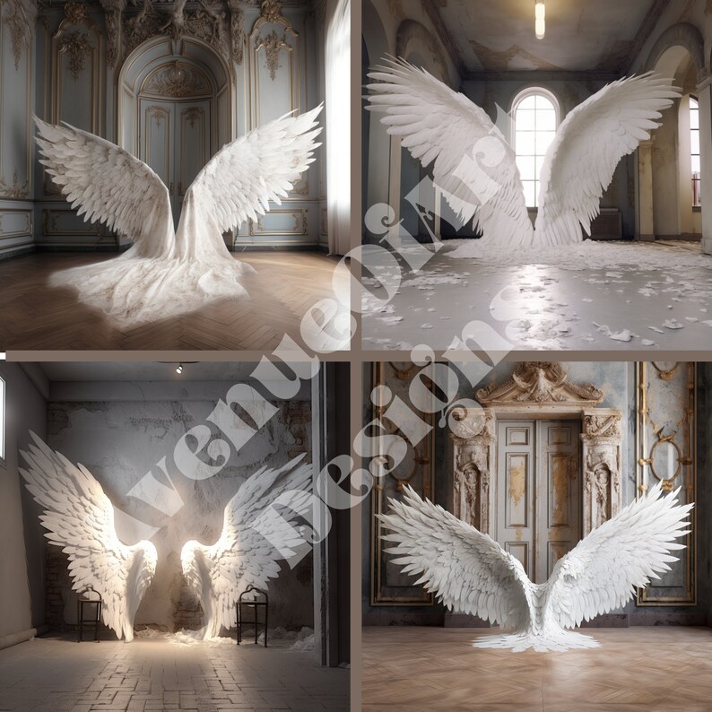 21 Digital Backdrops, Angel Wings Digital Backgrounds, Maternity ...