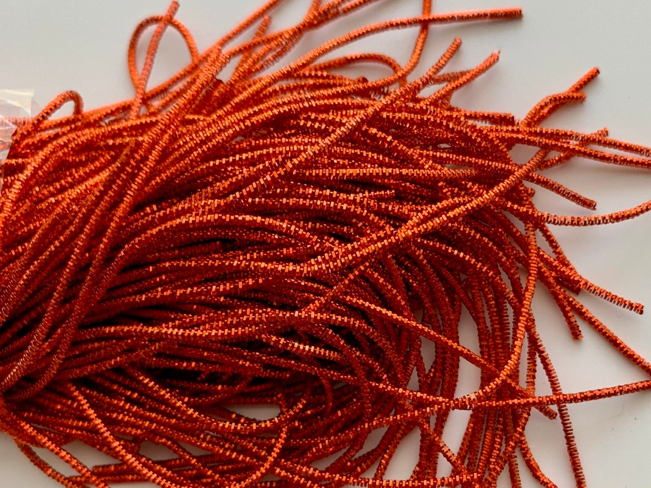 Curly Orange Cannetille, Very Shiny. French Cannetille Allows You to ...