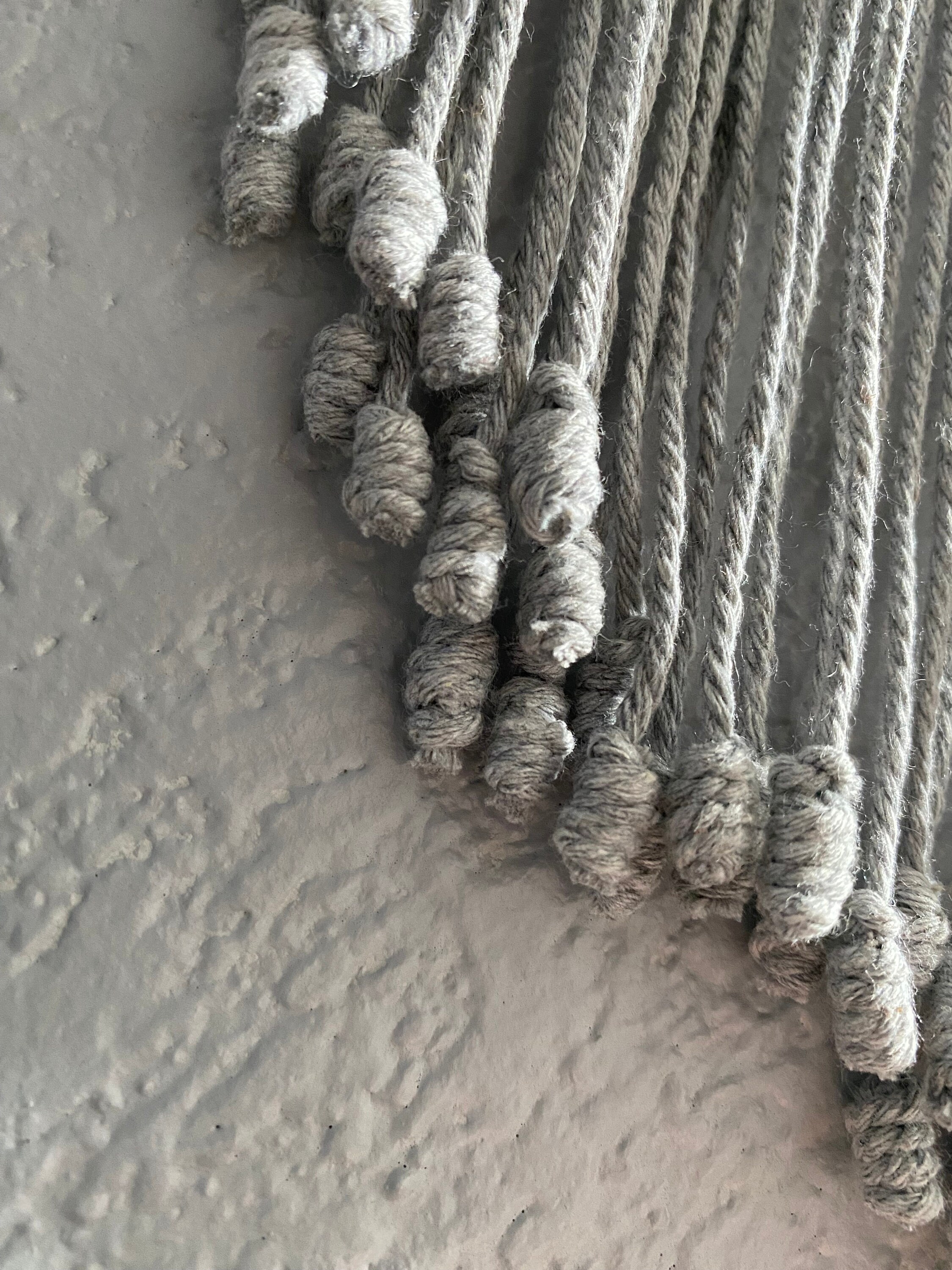 Gray Macrame Wall Hanging - Etsy