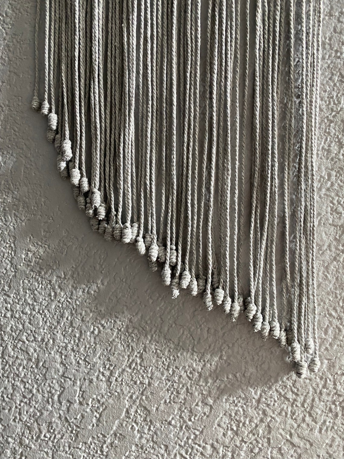 Gray Macrame Wall Hanging - Etsy