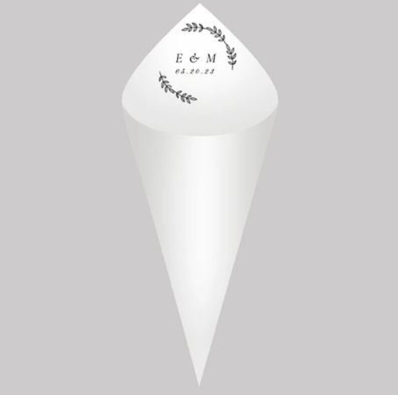 30pcs Paper Confetti Cones, Custom Wedding Cones, Wedding Cones Gift ...