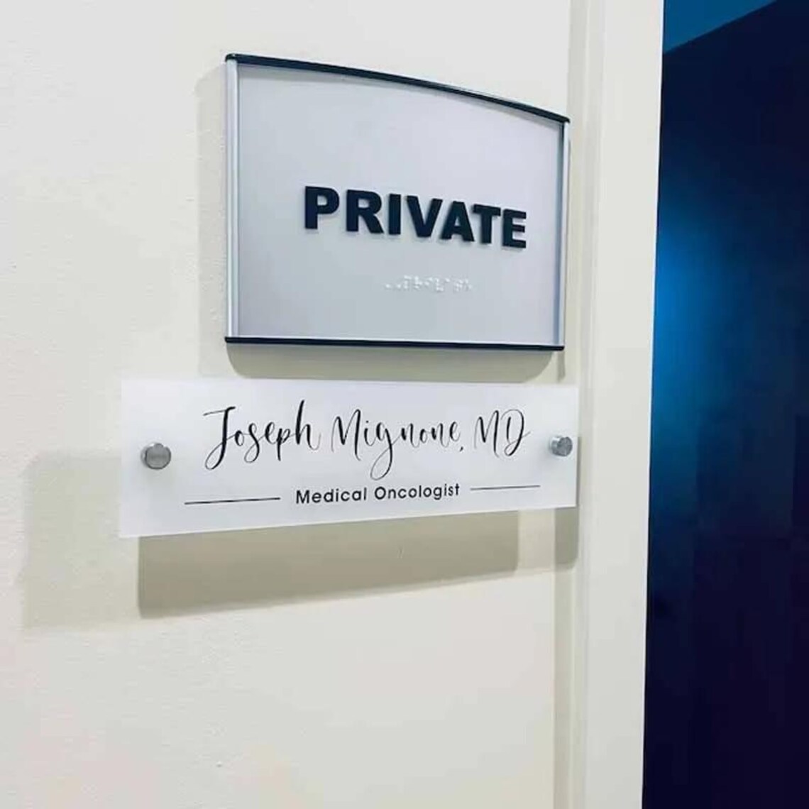 Custom Engraved Wall Name Plate, Office Sign, Personalised Door Sign ...