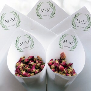 30pcs Paper Confetti Cones, Custom Wedding Cones, Wedding Cones Gift ...