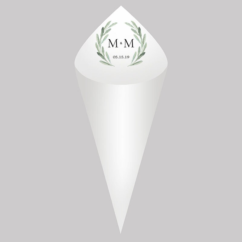 30pcs Paper Confetti Cones, Custom Wedding Cones, Wedding Cones Gift ...