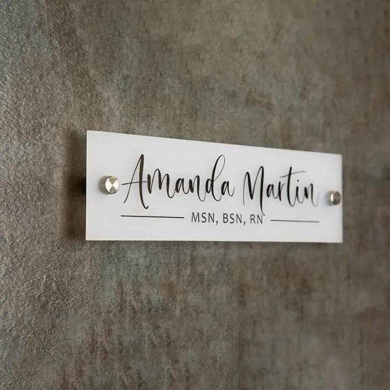Custom Engraved Wall Name Plate, Office Sign, Personalised Door Sign ...