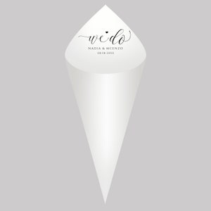 30pcs Paper Confetti Cones, Custom Wedding Cones, Wedding Cones Gift ...