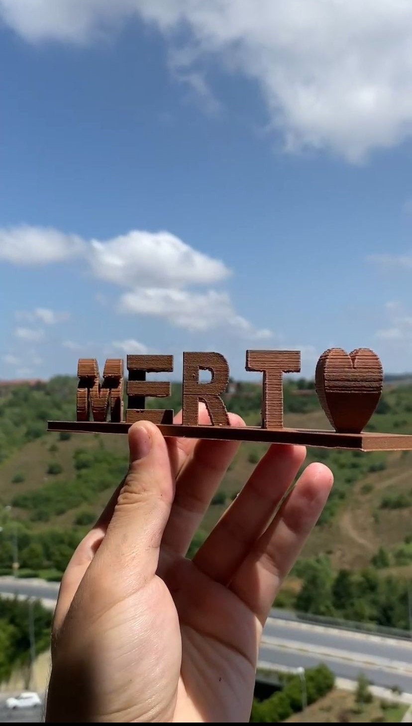 Personalized Flip Name, Customised Double Flip Text, Valentine's Day ...