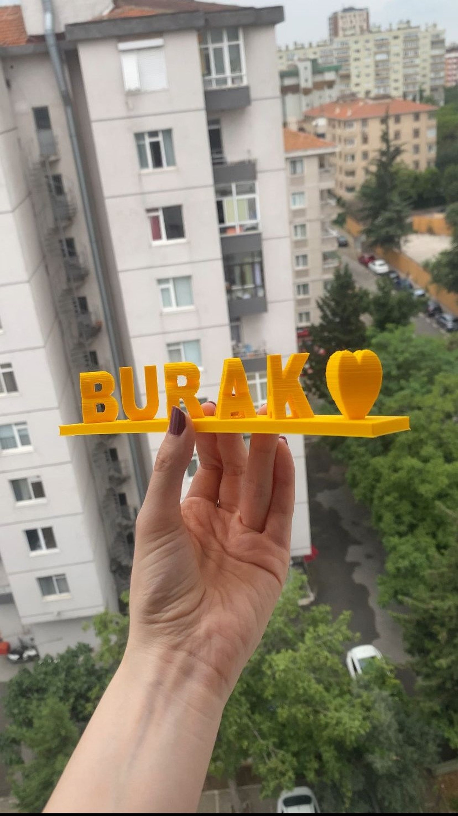 Personalized Double Flip Name Sign: 3D Printed Valentine's Gift - Etsy