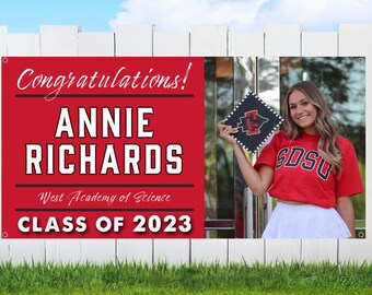 Custom Graduation Banner Personalized Banner Class of 2023 - Etsy