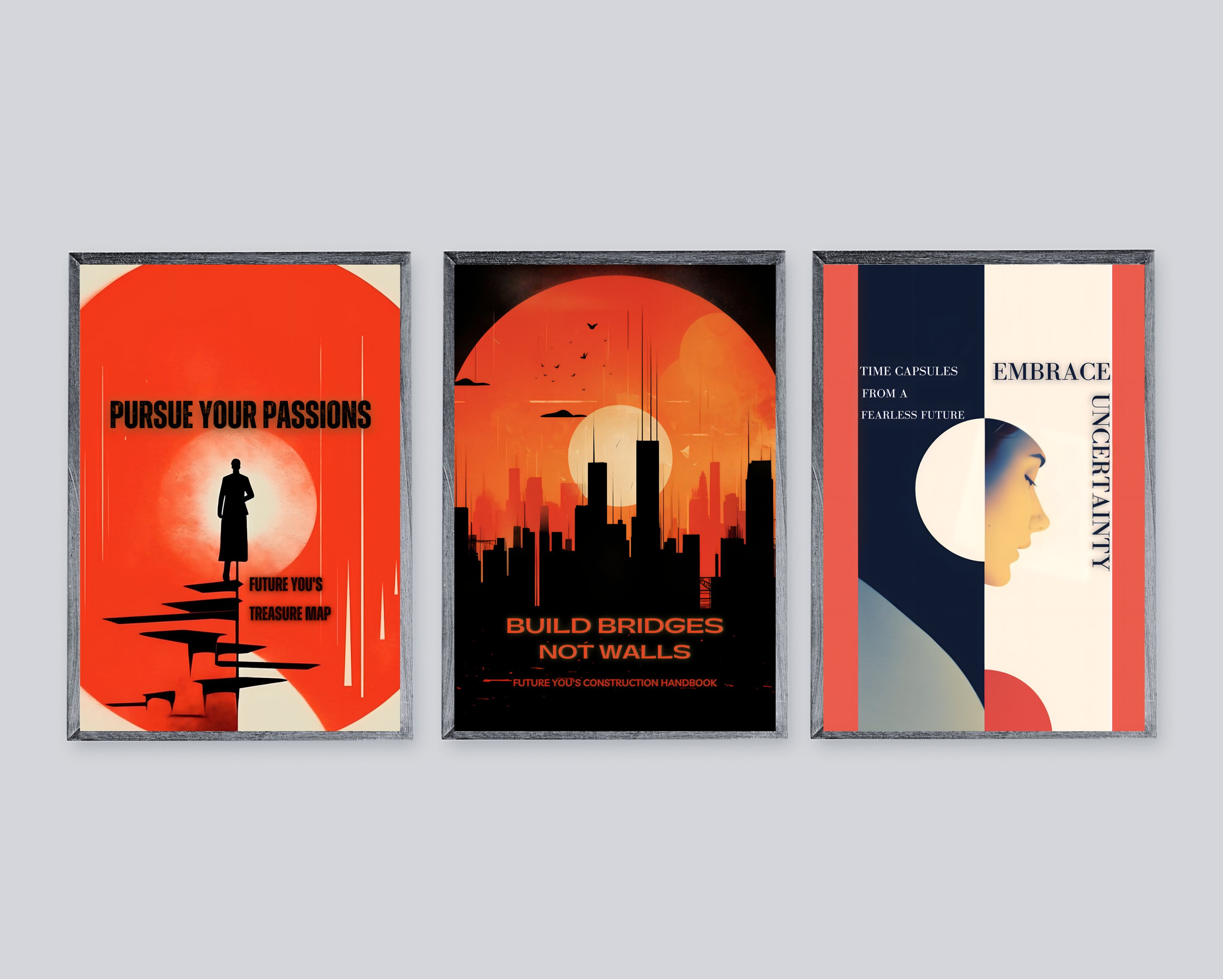 Inspirational Quote Book Covers Set of 24 Printable Wall - Etsy