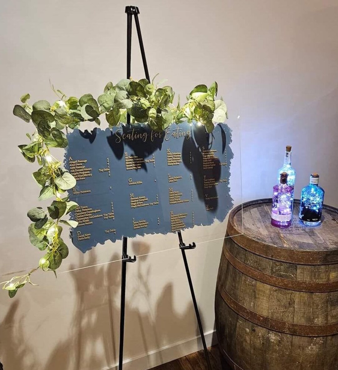 Table Plan Sign - Etsy