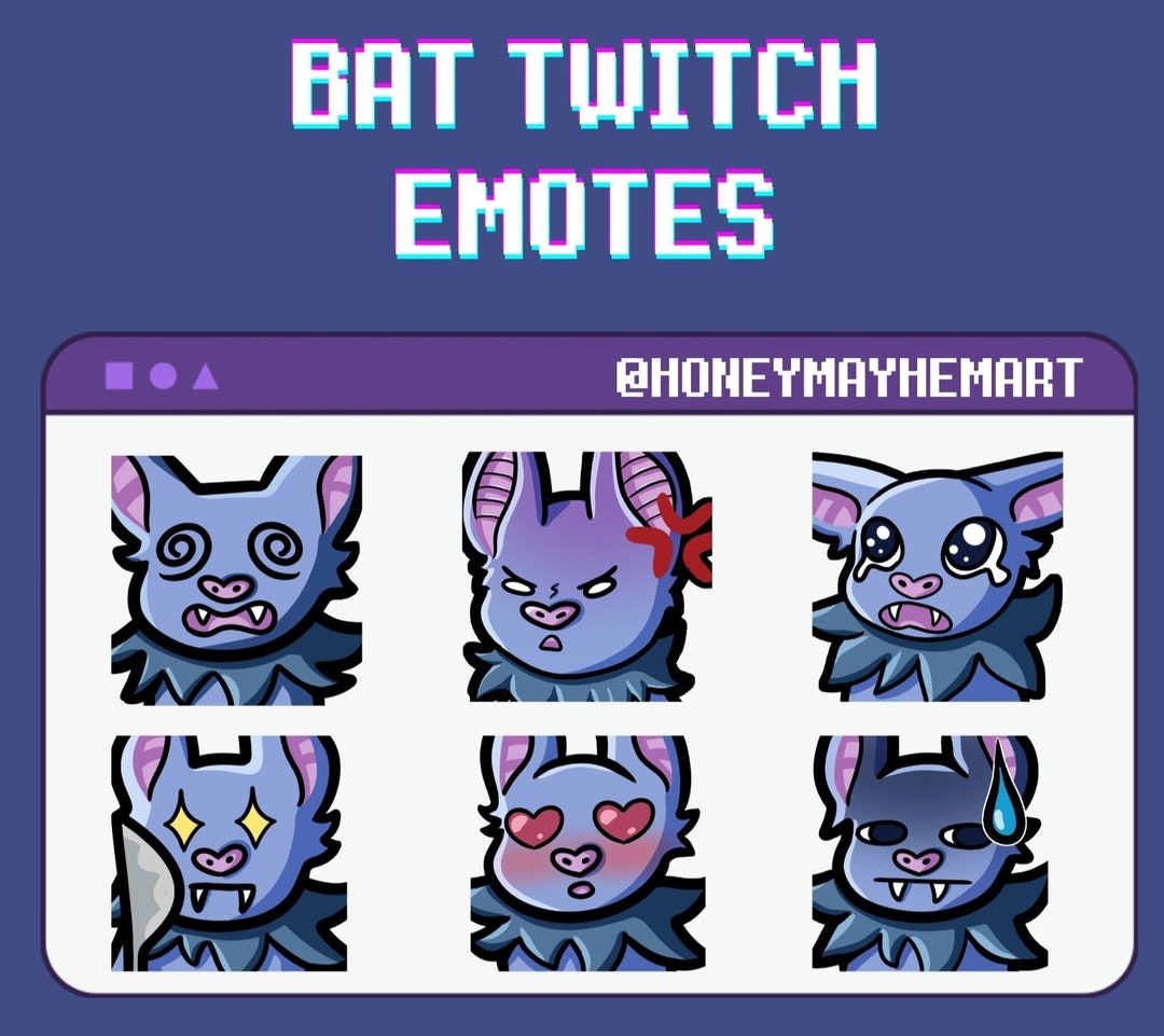 Bat Twitch Emotes - Etsy