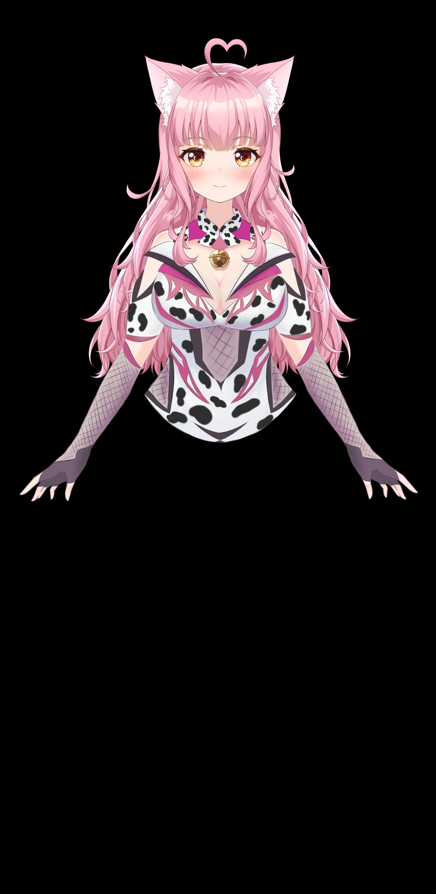 Cow Vtuber With Cute Cow Outfits Fullbody and Half Body Outfits Full ...