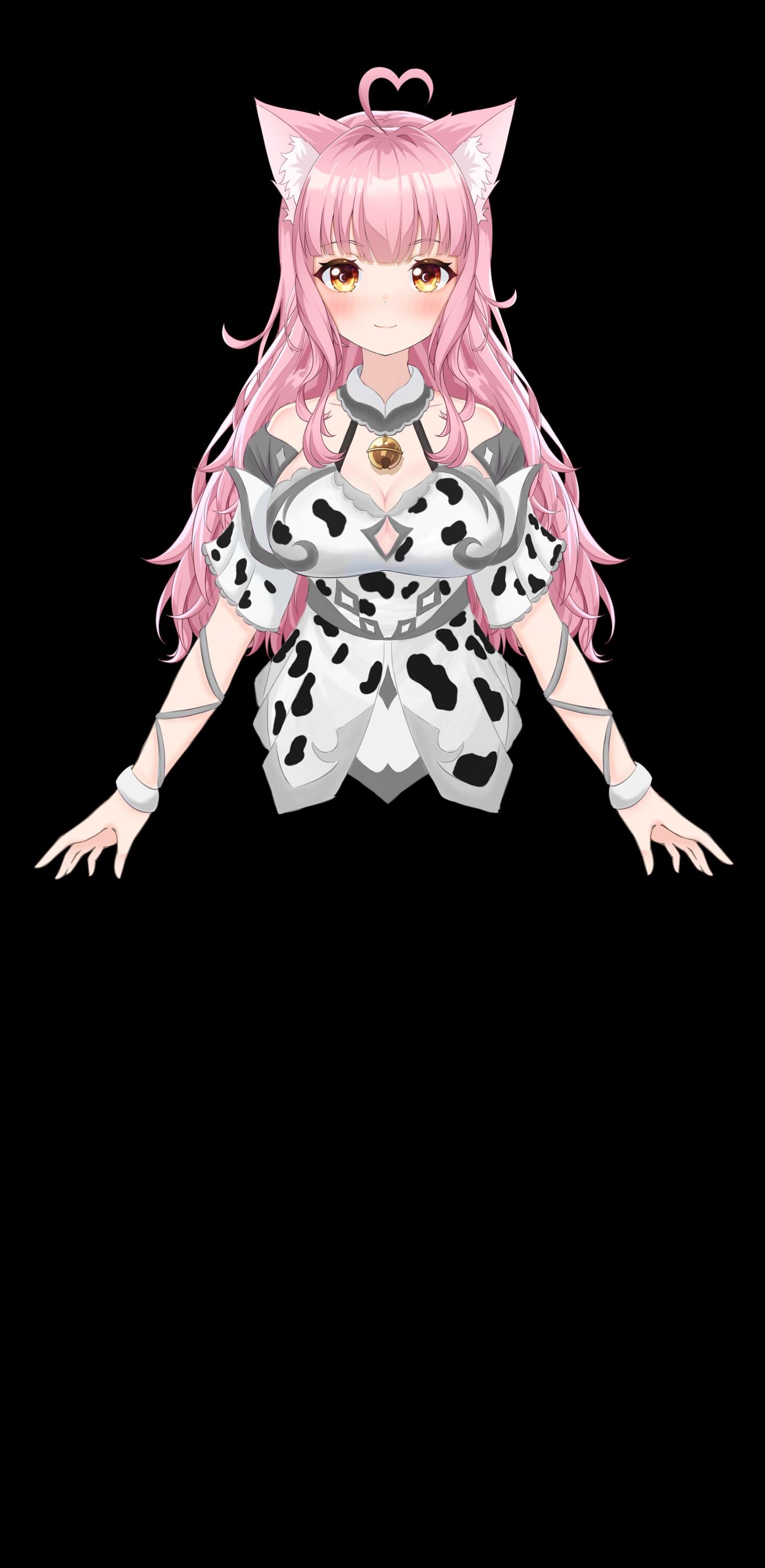 Cow Vtuber With Cute Cow Outfits Fullbody and Half Body Outfits Full ...