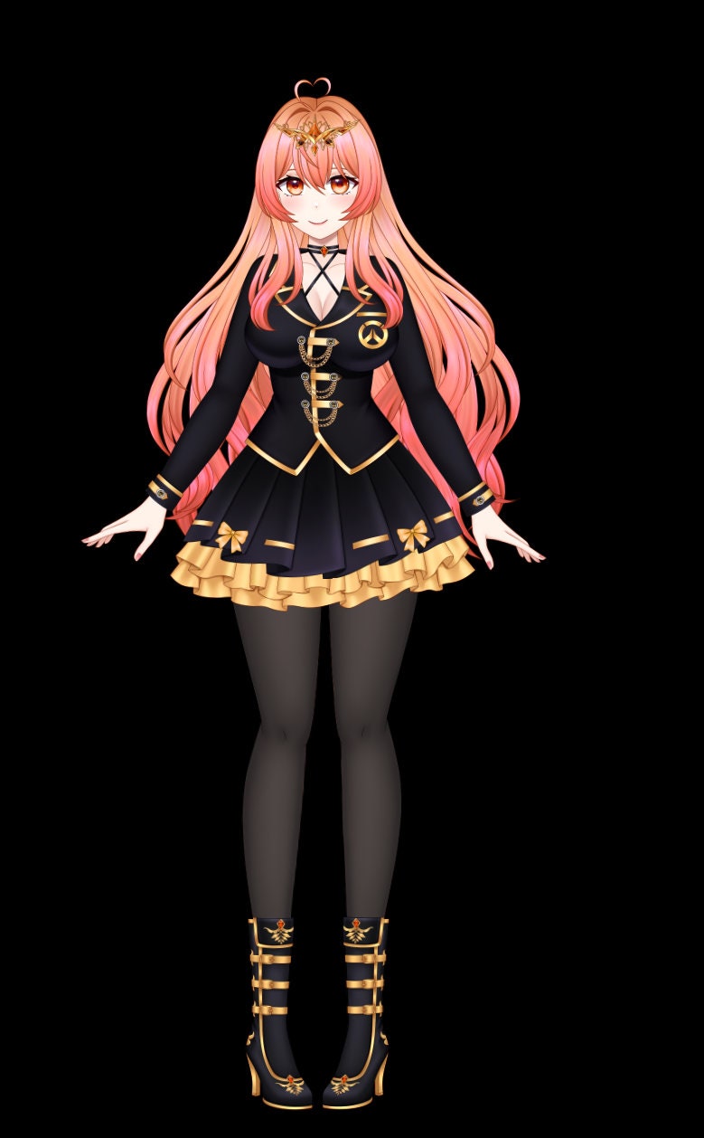 Vtuber Full Body High Quality 2 Outfits Ready to Use and Full Rigged ...