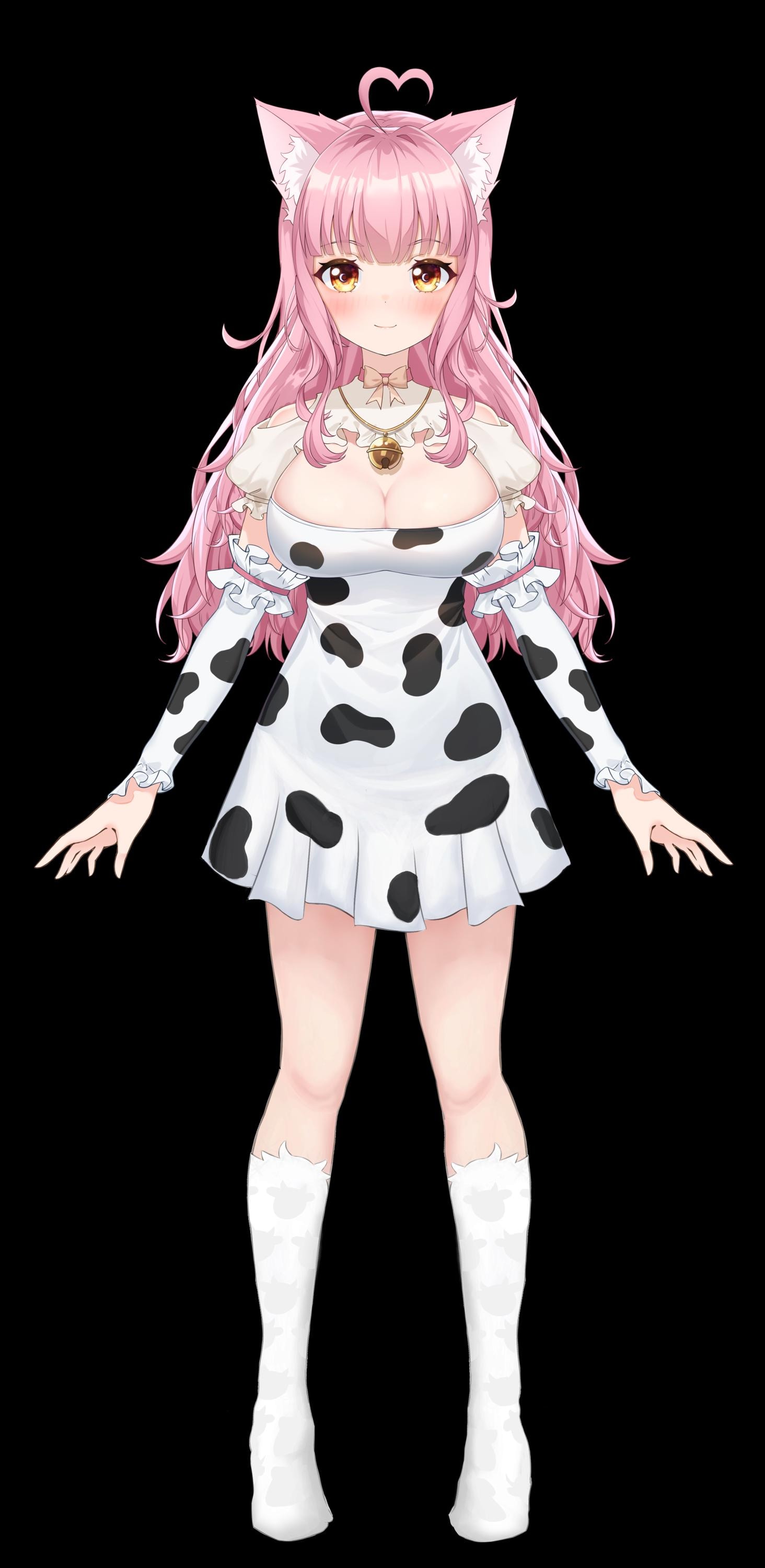 Cow Vtuber With Cute Cow Outfits Fullbody and Half Body Outfits Full ...