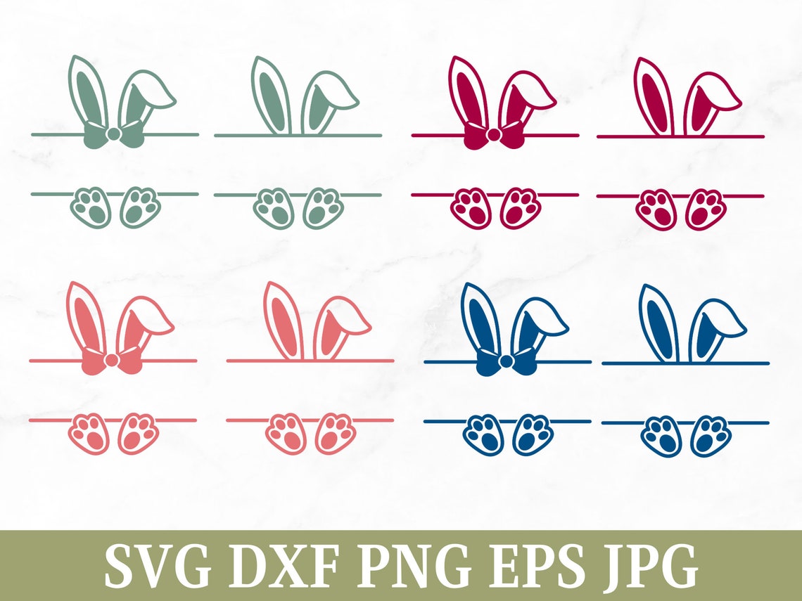 Easter SVG, Easter Bunny Name Frame SVG, Bunny SVG, Easter Bunny Svg ...