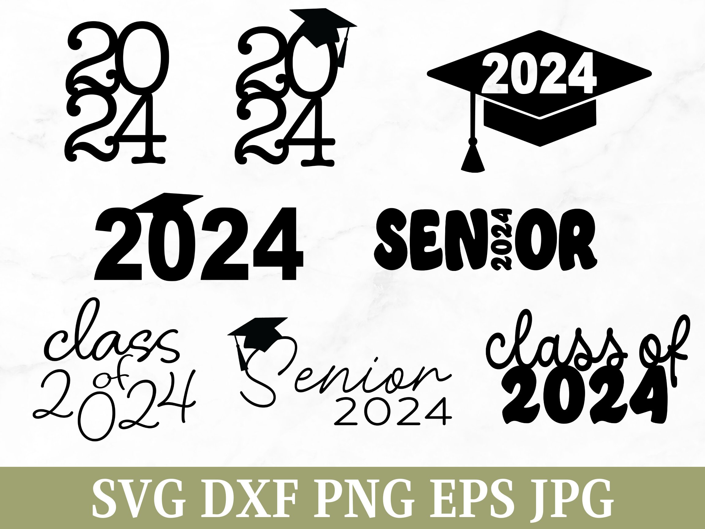 Class of 2024 SVG, Senior 2024 SVG, Graduation SVG, 2024 Graduation Svg ...
